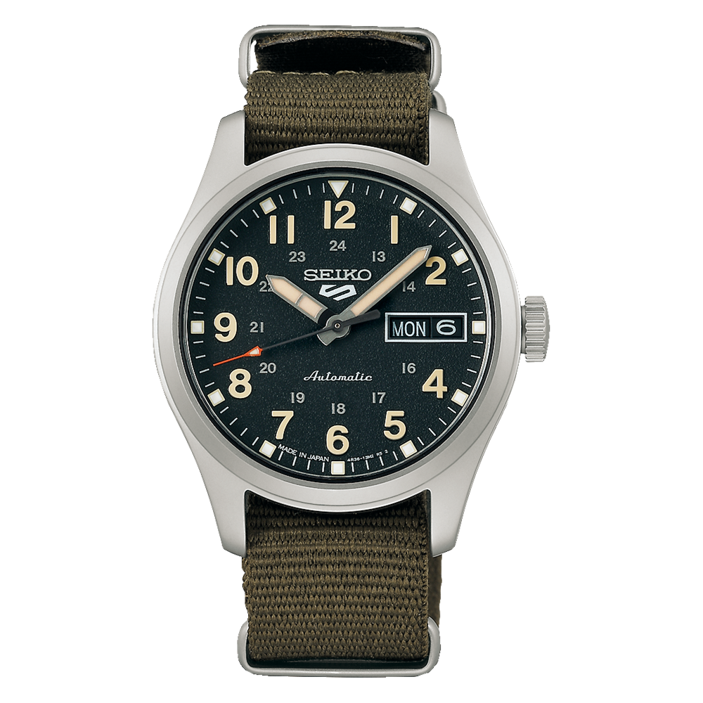 【2023年新作】セイコー5スポーツ SBSA197 SBSA199 SBSA201 SBSA203 新しいサイズ フィールドウォッチ36mm ...