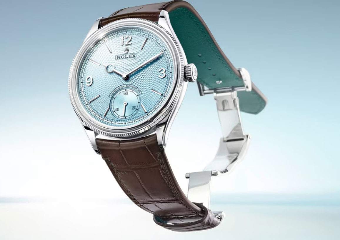 【2024年新作】ロレックス Ref.52506 パーペチュアル1908 プラチナ950 アイスブルー ライスグレイン | ZENMAIのココ東京
